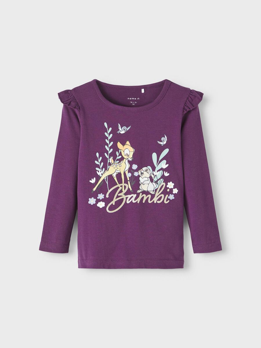 DISNEY BAMBI OBERTEIL MIT LANGEN ÄRMELN (Purple) von name it mini ...