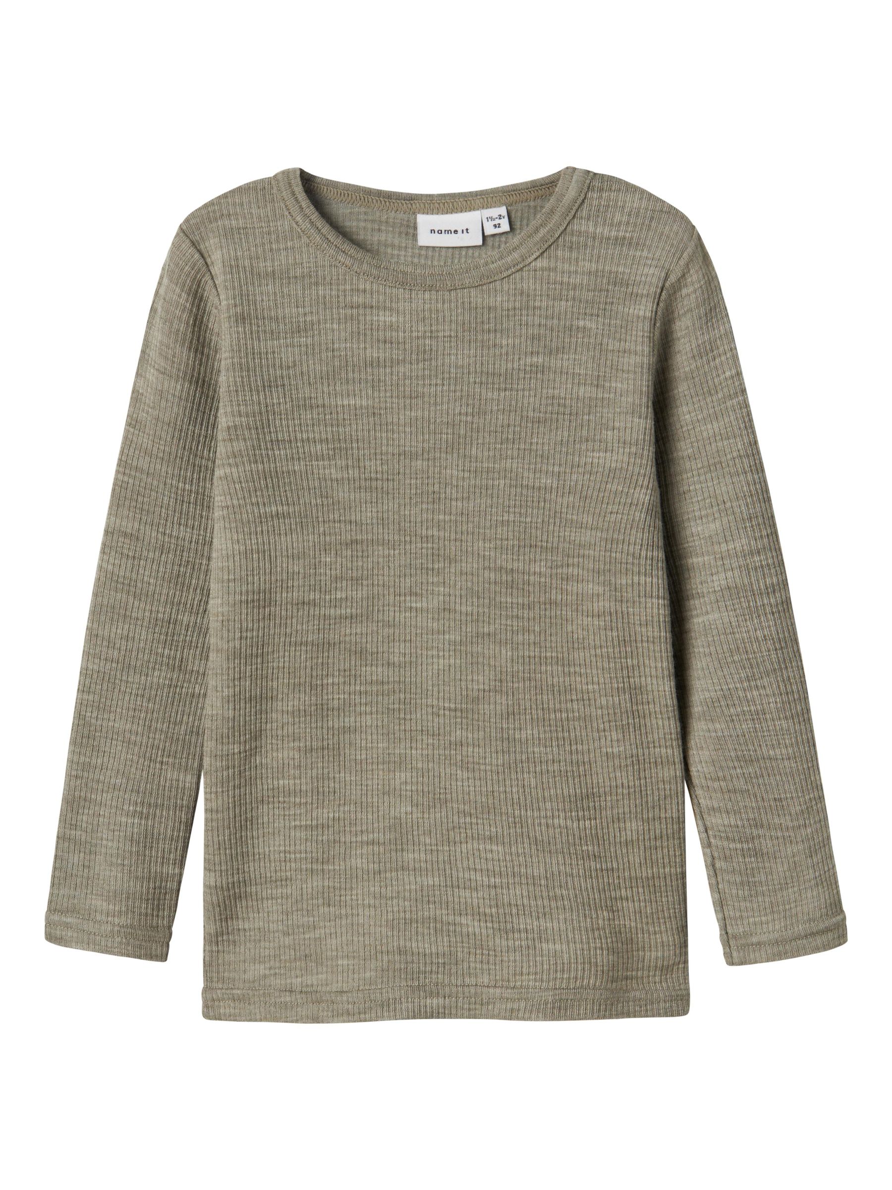 LANA DE MERINO CAMISETA - Infantil | Gris | NAME IT España