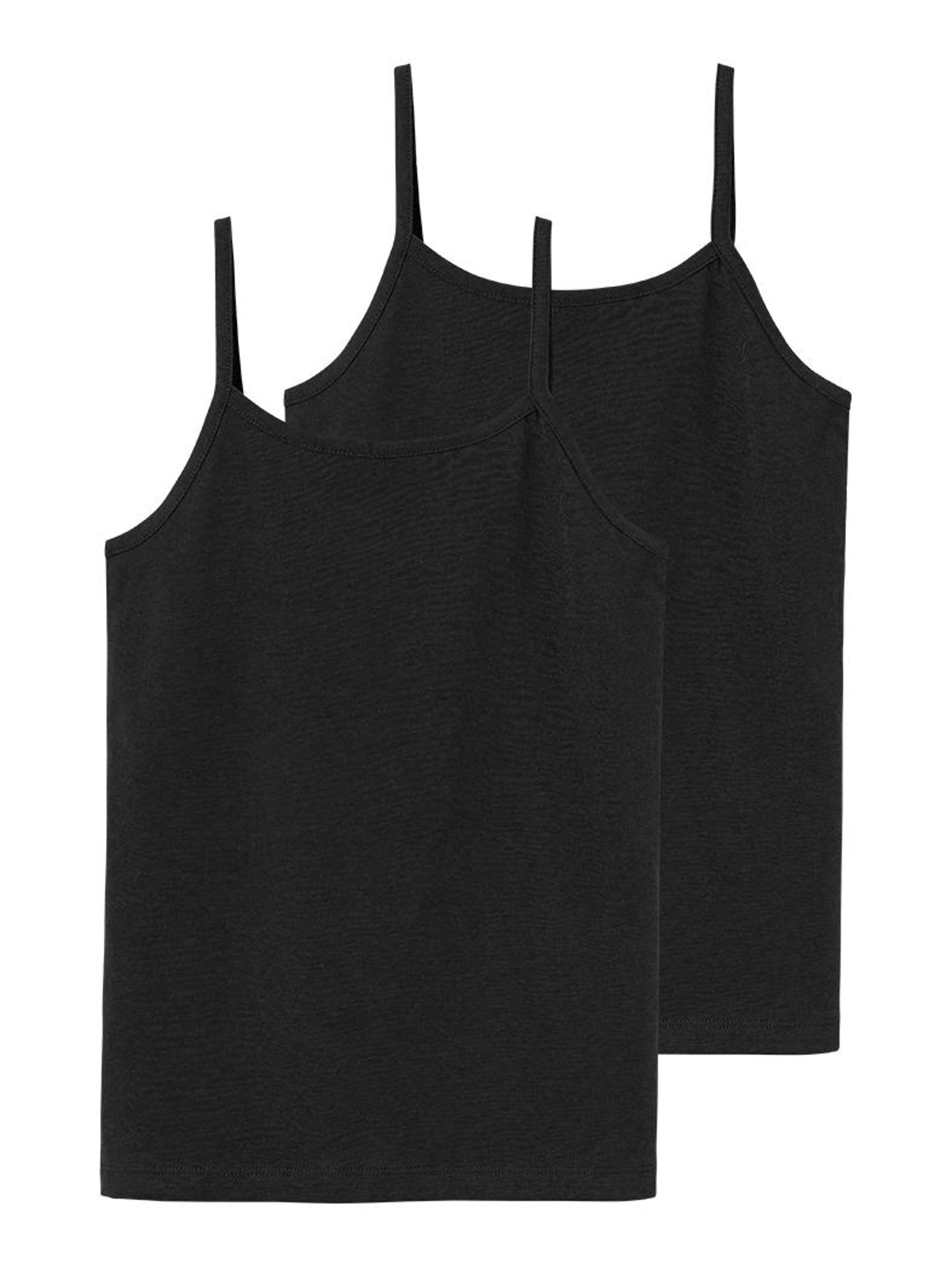 LMTD 2-PAK STROPTOP - Teenage Piger | Sort | NAME IT Danmark