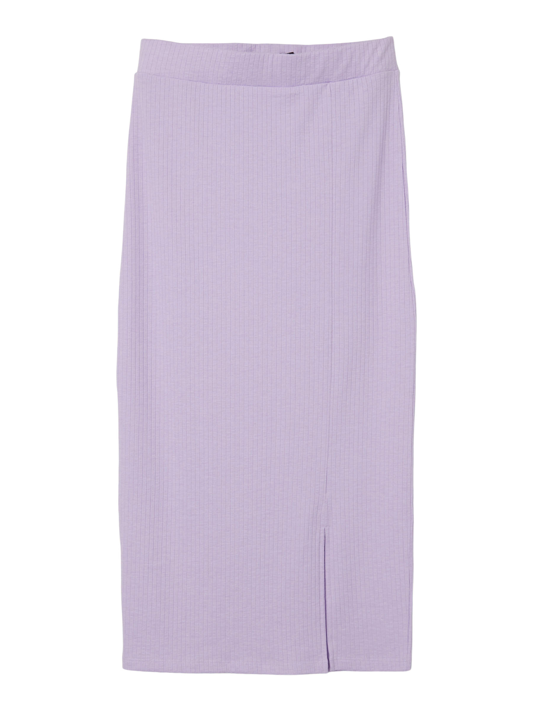 LMTD RIBSTRIKKET LANG NEDERDEL - Teenage Piger | Lilla | NAME IT Danmark