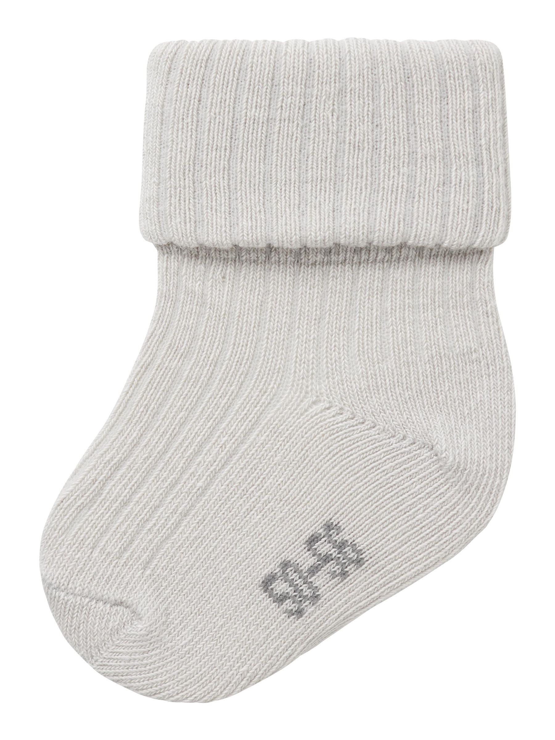 Lil' Atelier MAILLE CÔTELÉE CHAUSSETTES - Bébé Garçons | Gris | NAME IT ...