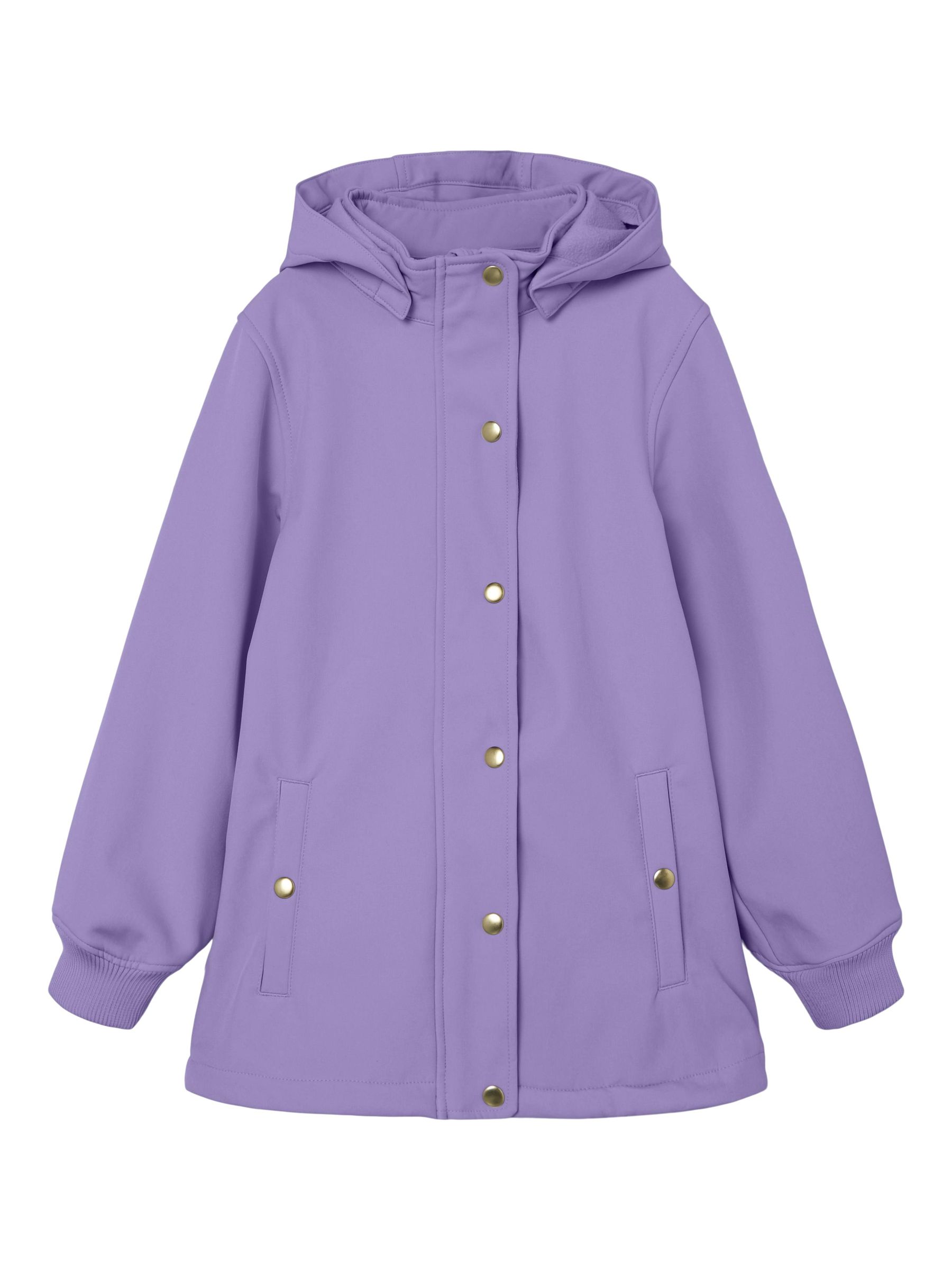 ALFA SOFTSHELL JACKET - Girls' | Purple | NAME IT UK