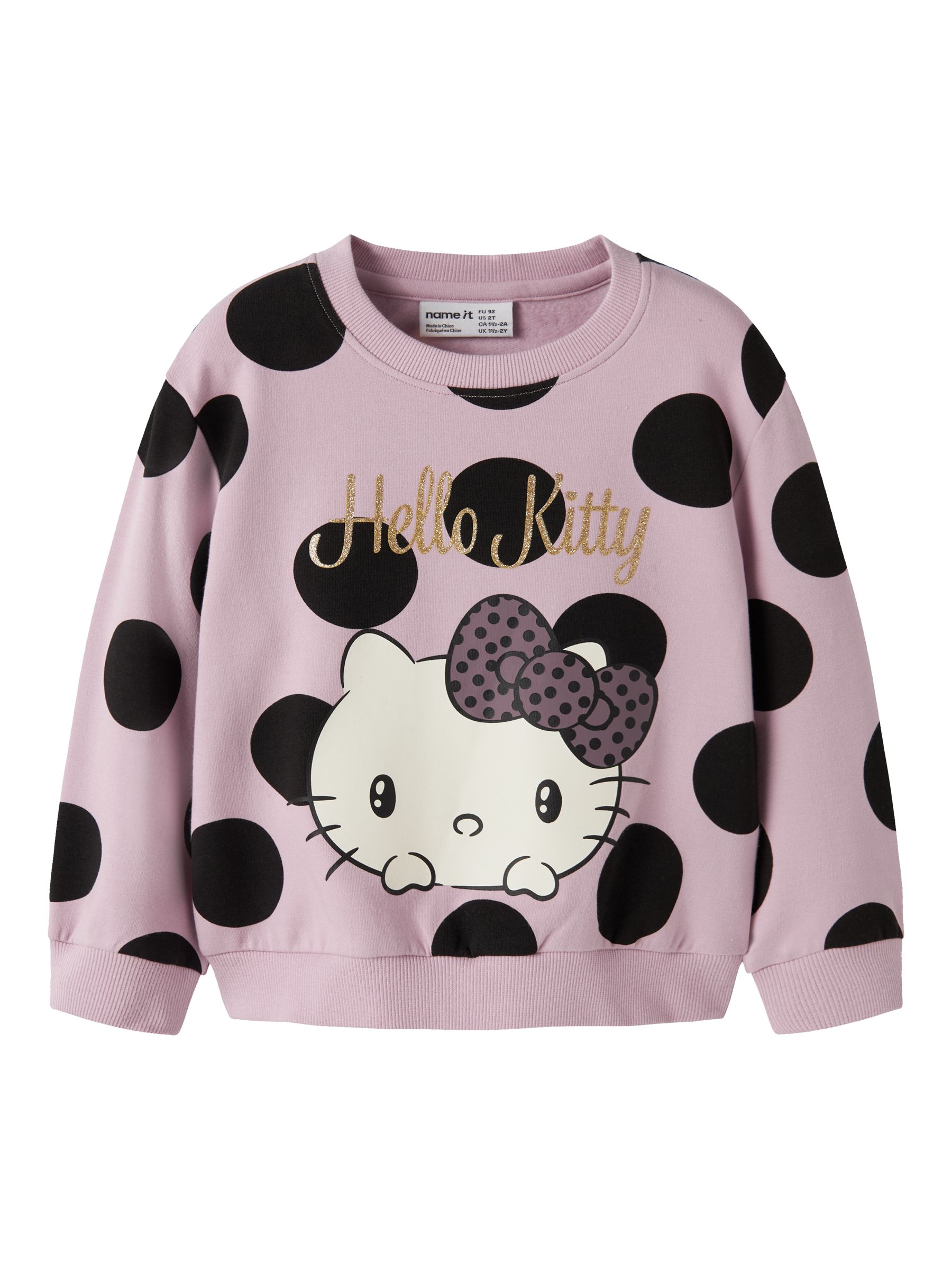 HELLO KITTY SWEATSHIRT - Små Piger | Lilla | NAME IT Danmark