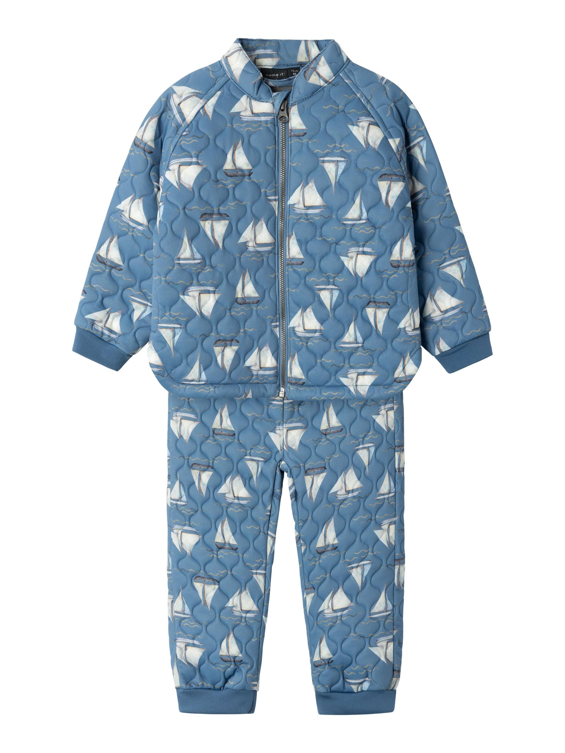 BOTEN DOORGESTIKTE SET - Peuter Jongens | Blau | NAME IT Nederland
