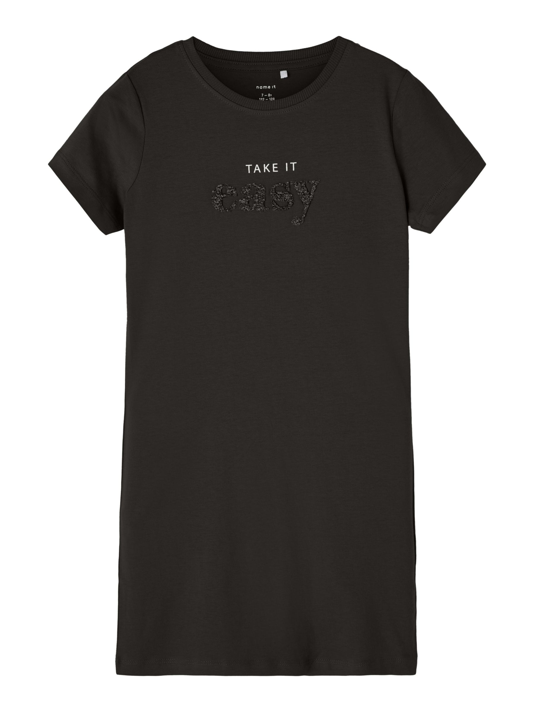 TÓMATELO CON CALMA VESTIDO - Niñas | Negro | NAME IT España